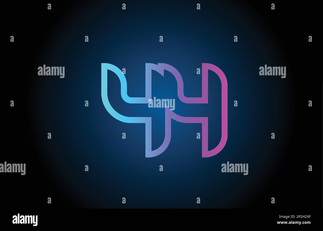 pink line 44 number logo icon design. Creative template for company and ...