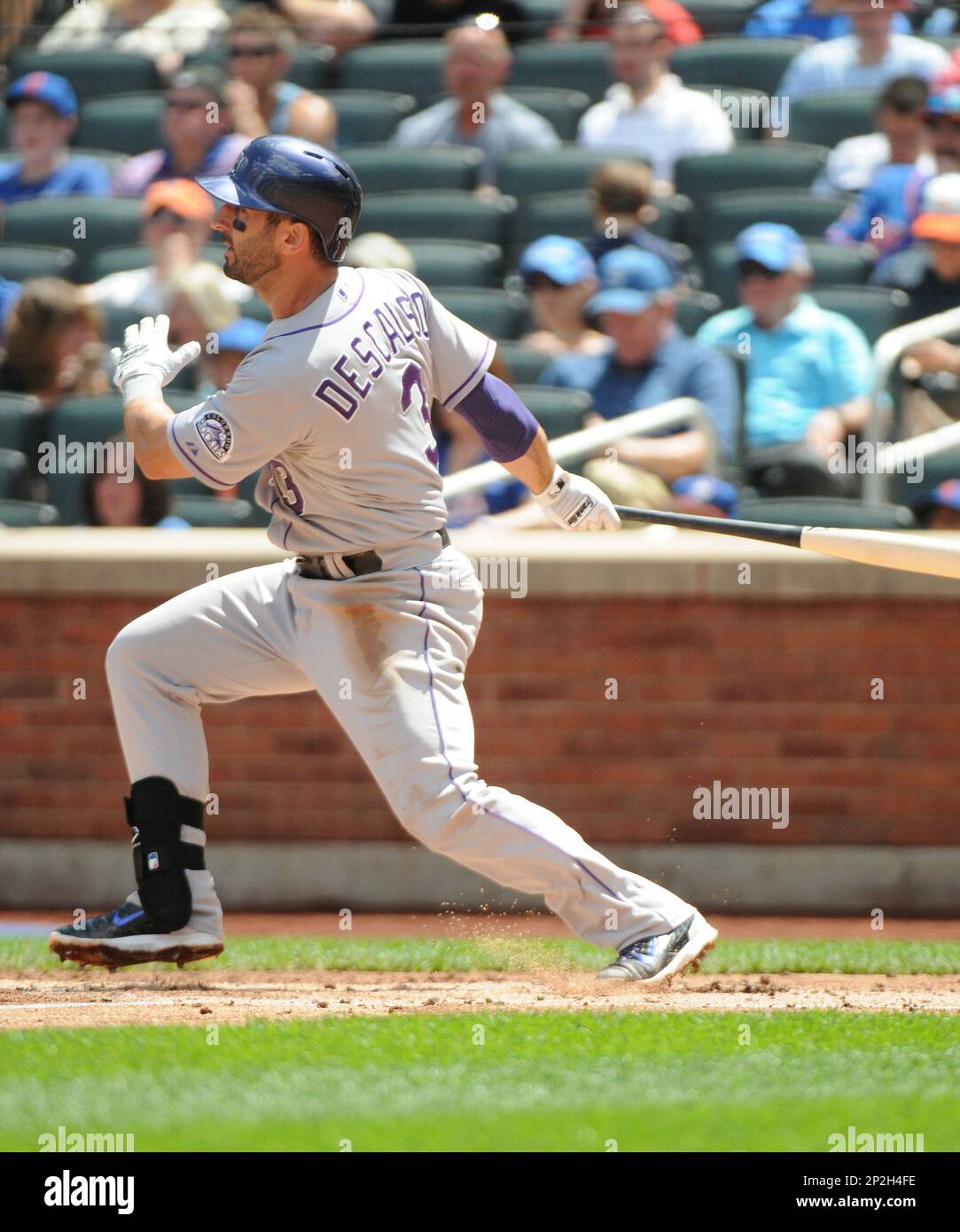 Colorado Rockies infielder Daniel Descalso (3) during game against the ...