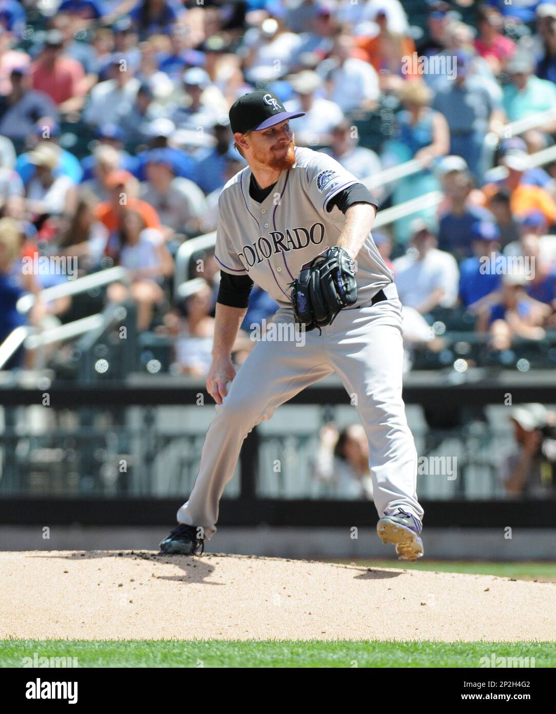 Colorado Rockies pitcher Eddie Butler (31) during game against the New ...
