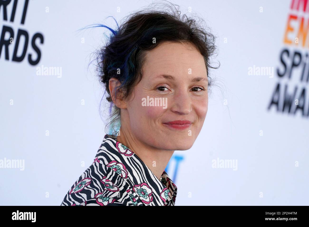 Vicky Krieps arrives at the Film Independent Spirit Awards on Saturday ...
