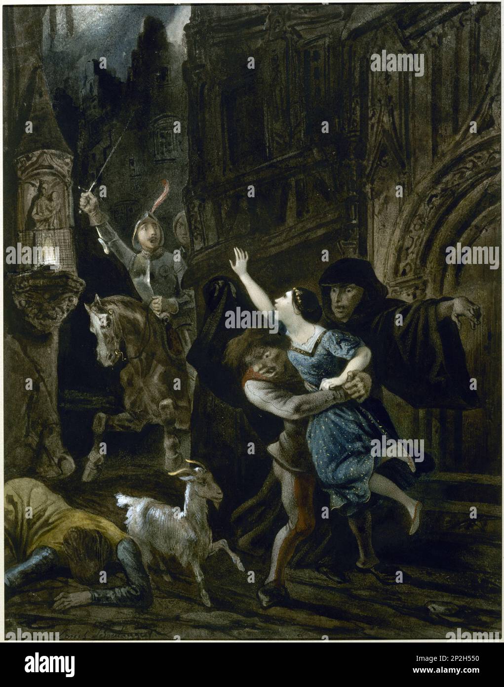 La Esmeralda, 1831. Found in the collection of the Maison de Victor Hugo Stock Photo - Alamy