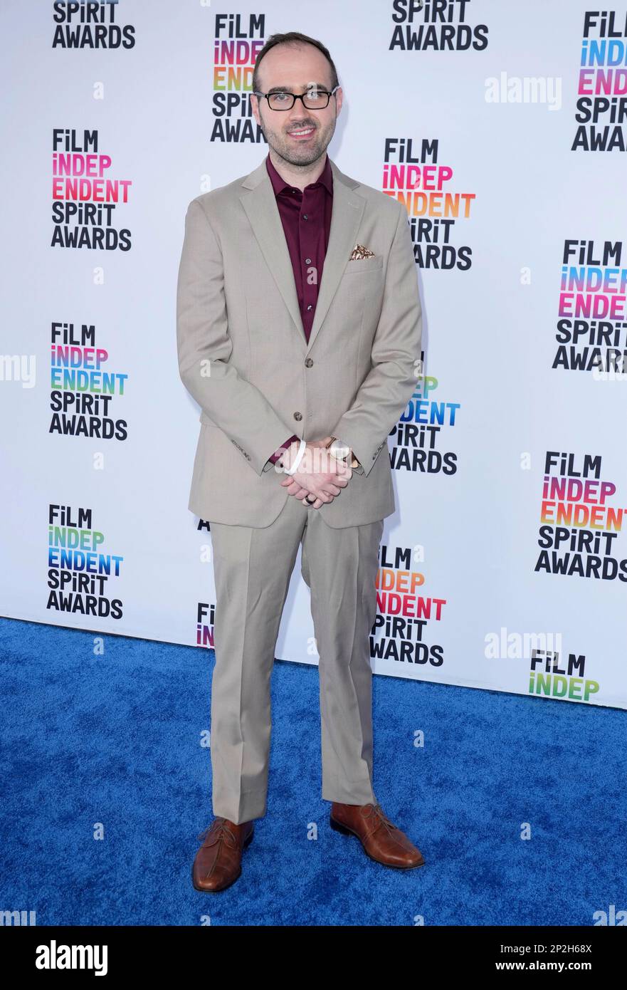 Drew Sykes arrives at the Film Independent Spirit Awards on Saturday ...