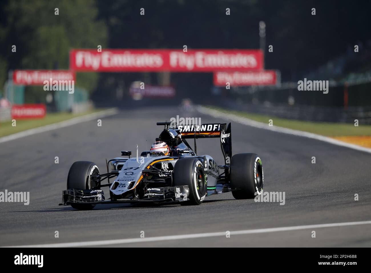 Aug. 21, 2015 - Spa, Belgium - NICO HULKENBERG of Germany and Sahara ...