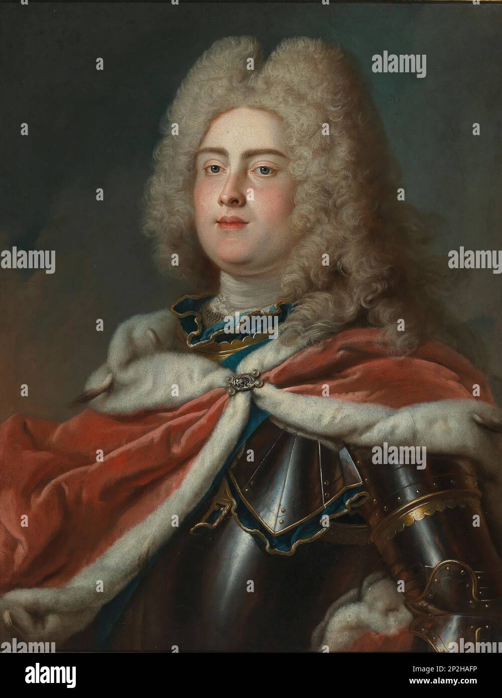 Portrait Of The King Augustus Iii Of Poland 1696 1763 Elector Of