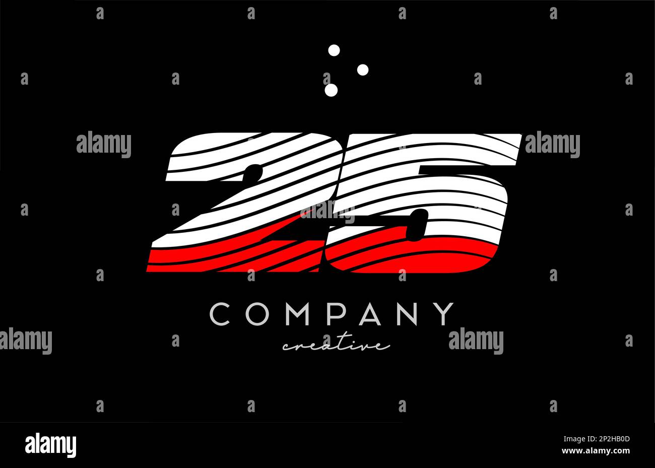 Number 25 vector vectors hi-res stock photography and images - Alamy