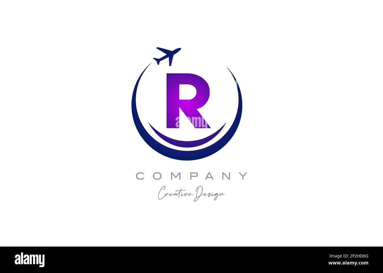 R plane logo Stock Vector Images - Alamy