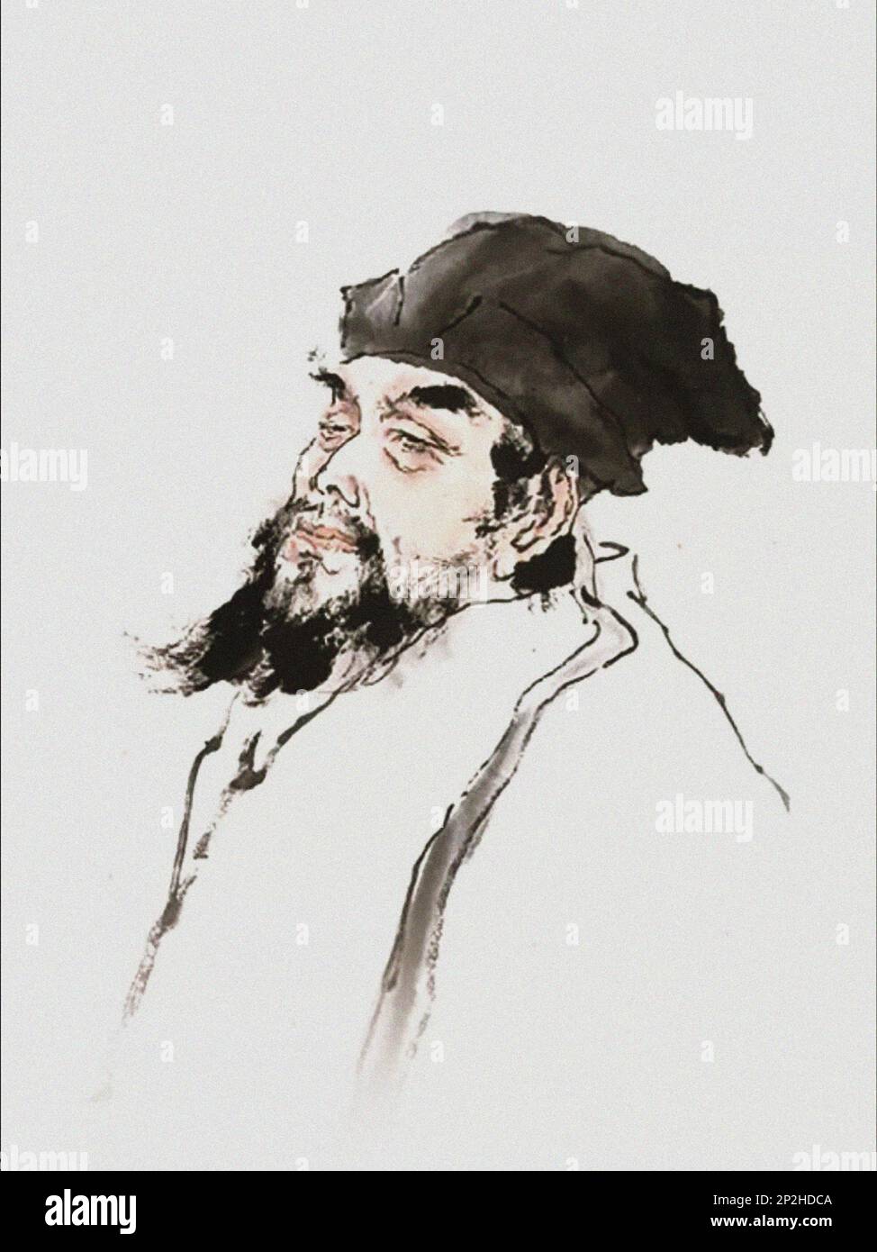 Portrait of the poet Feng Menglong (1574-1646). Private Collection ...