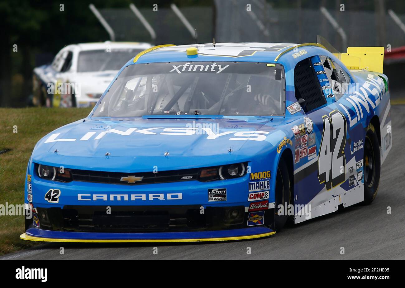 Justin Marks (42) during practice for the NASCAR Xfinity Series ...