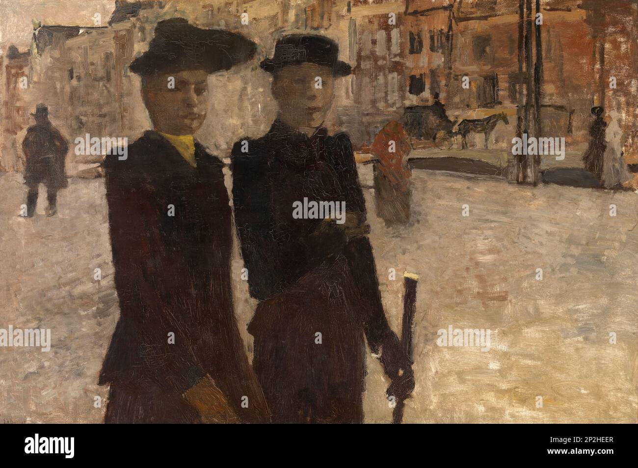 Women on the Rokin in Amsterdam, 1895-1896. Found in the collection of ...