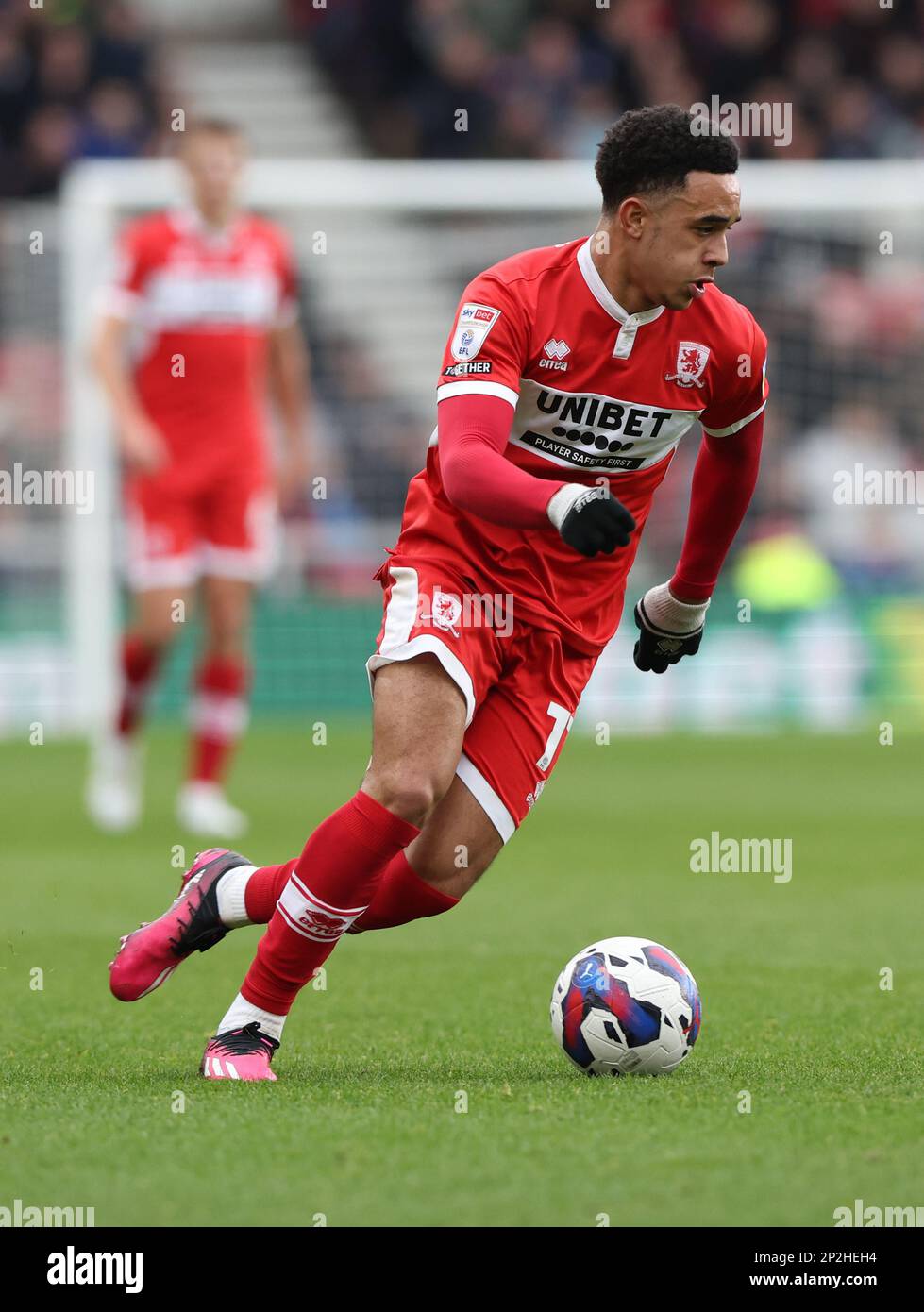 Aaron Ramsey of Middlesbrough in action during the Sky Bet Championship ...