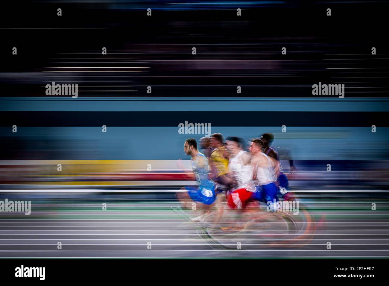 Samuele Ceccarelli pictured in action during the men's 60m sprint, at ...