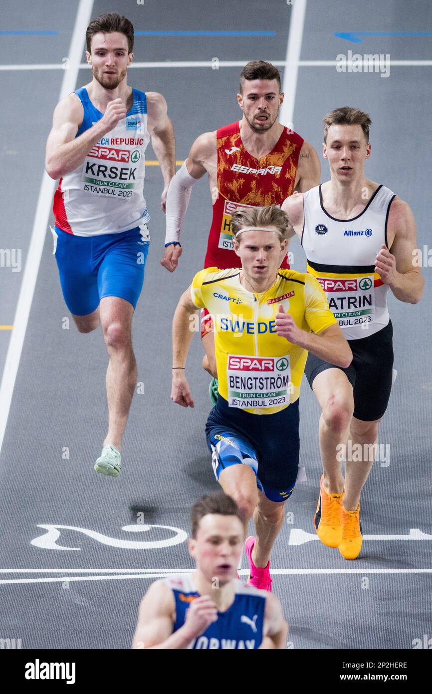 Belgian Julien Watrin pictured during the men's 400m final at the 37th ...