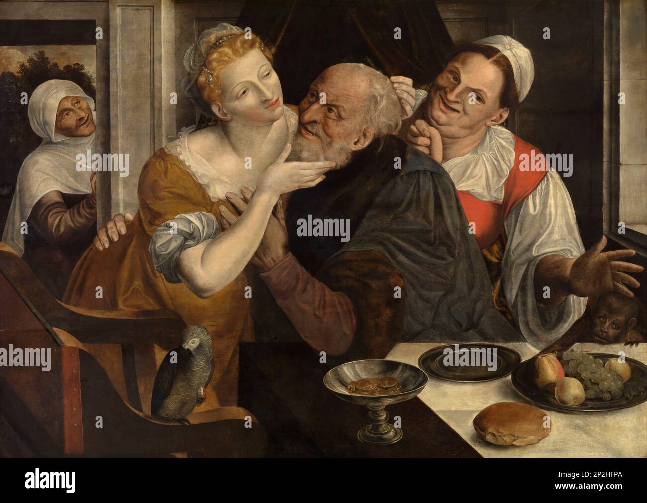 The Ill matched Couple, 16th century. Found in the collection of the ...