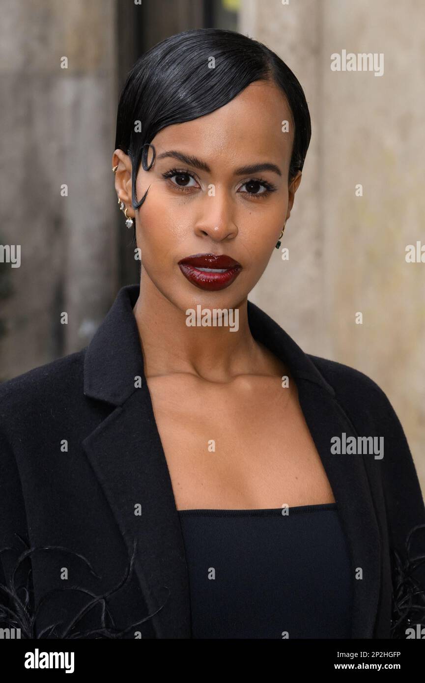 Paris, France. 04th Mar, 2023. Sabrina Dhowre Elba attends the Elie ...