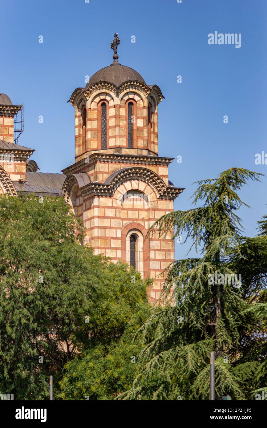 St. Marko church, in the Tasmajdan park, Belgrade, Serbia Stock Photo ...
