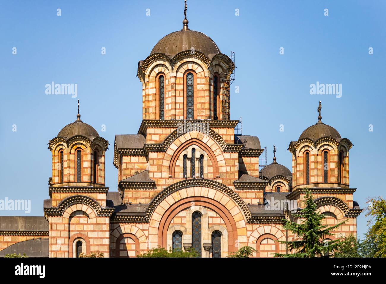 St. Marko church, in the Tasmajdan park, Belgrade, Serbia Stock Photo ...