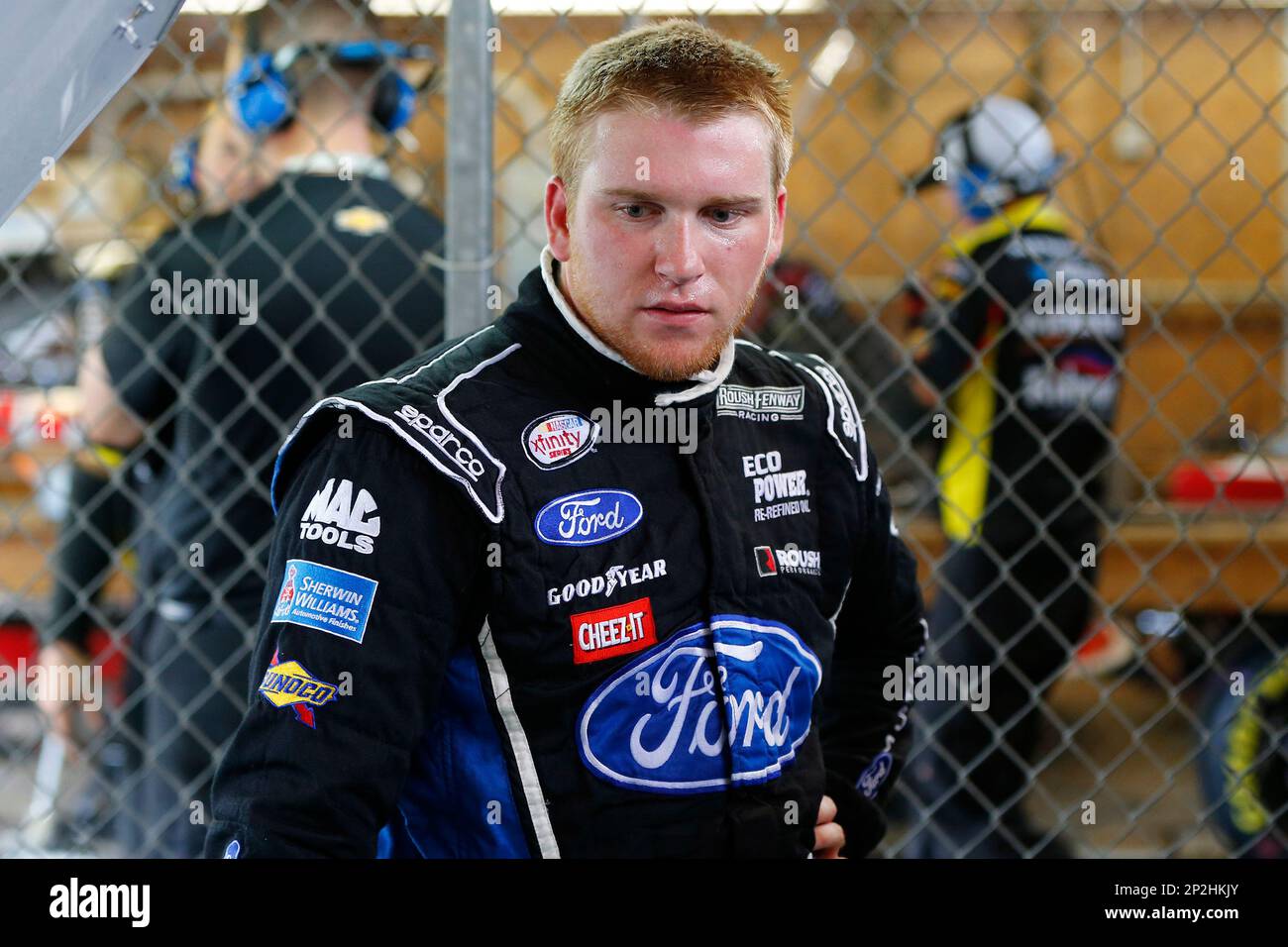 Chris Buescher during practice for the NASCAR Xfinity Series Nationwide ...