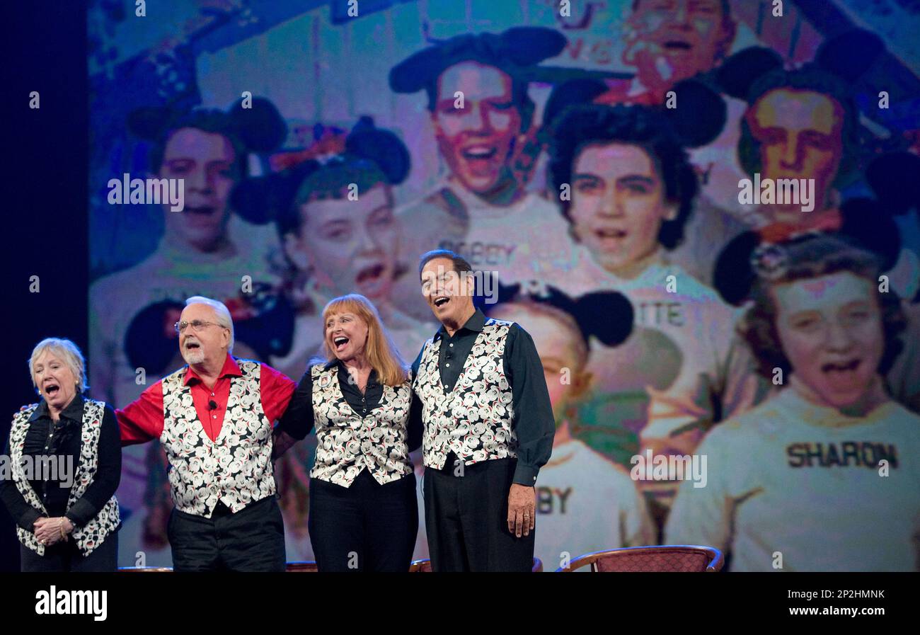 Members of the original Mouseketeers group perform songs from the 1950s ...