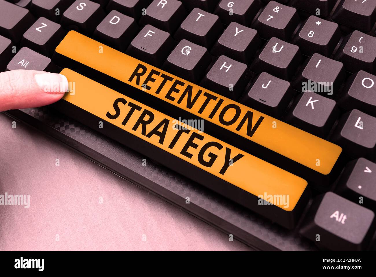 Inspiration showing sign Retention Strategy. Business showcase ...