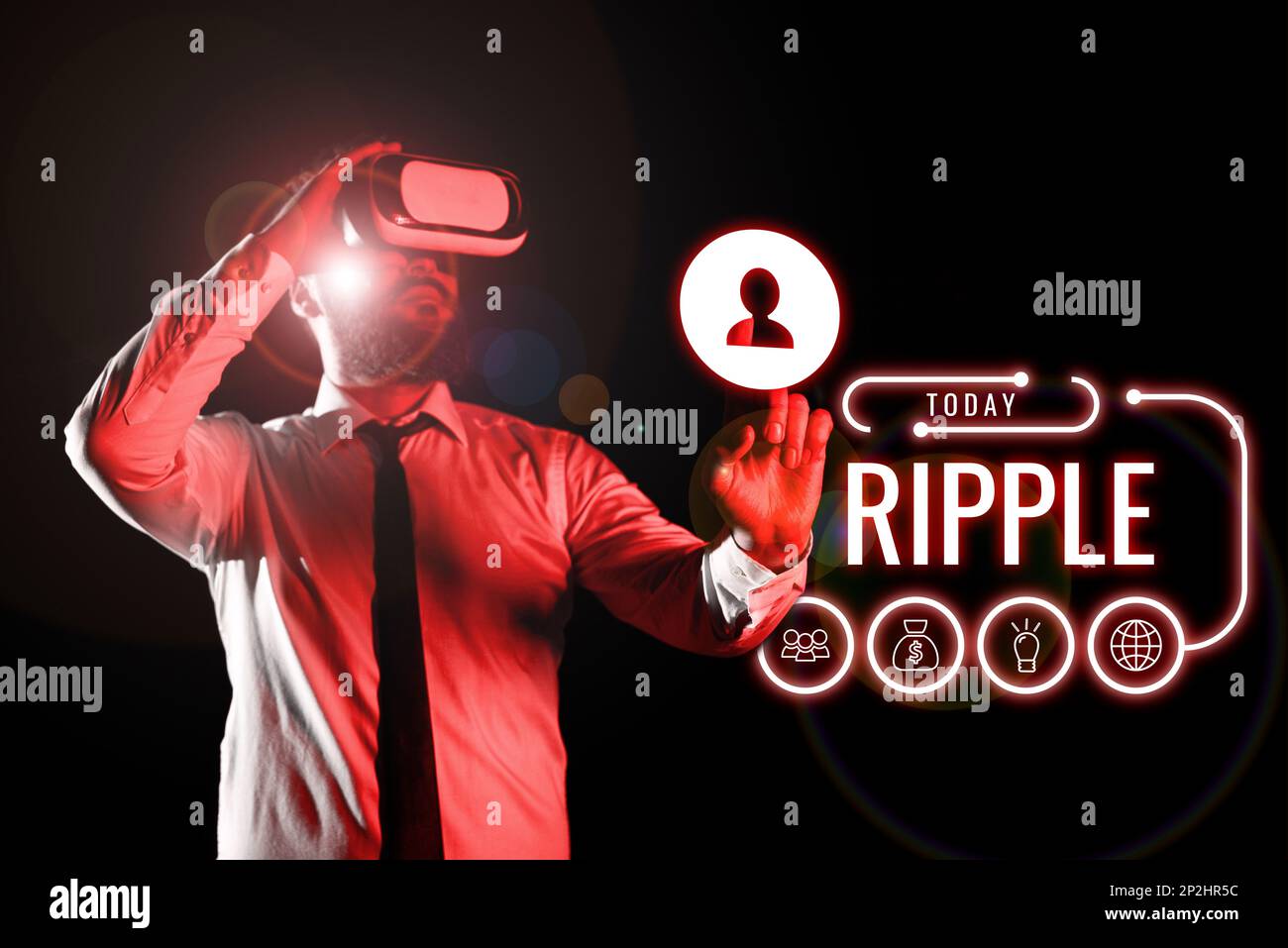 Inspiration showing sign Ripple. Word Written on small wave or series ...