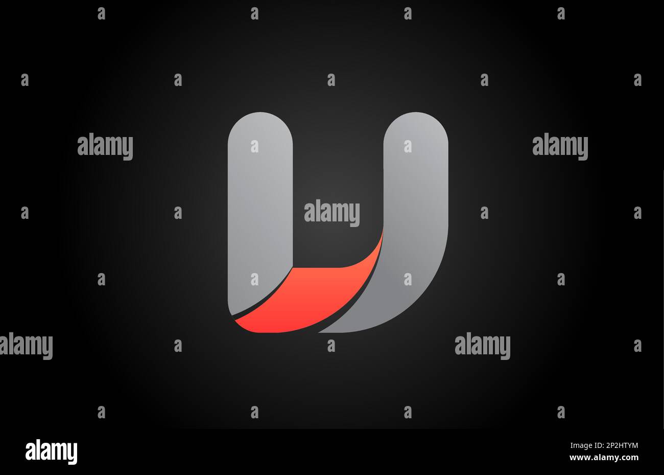 orange grey V alphabet letter logo icon design with gradient color ...