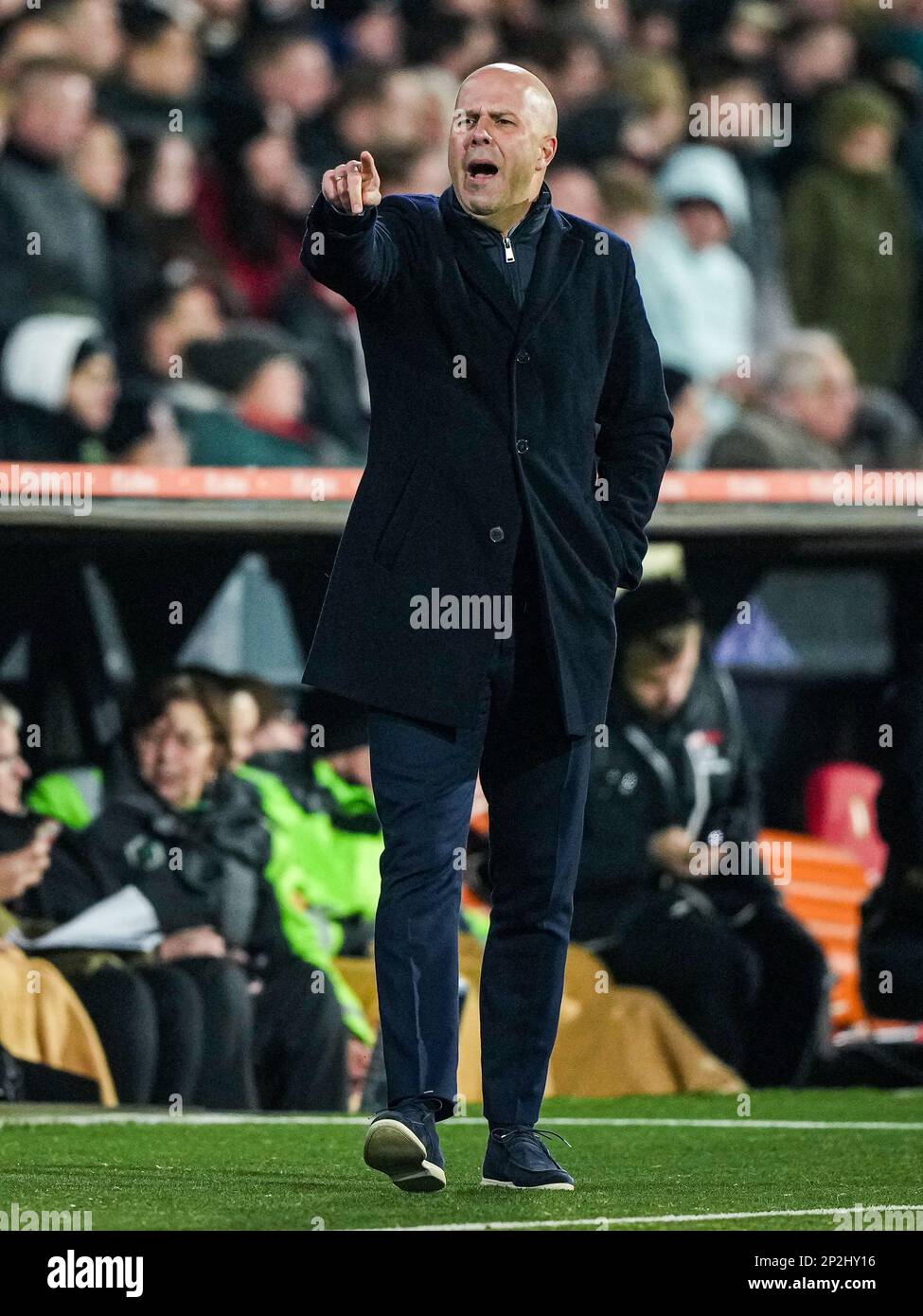 Rotterdam - Feyenoord coach Arne Slot during the match between ...