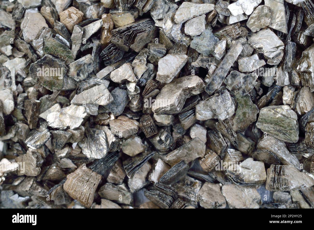 Heep of Expanded Vermiculite. Background. Various factions Stock Photo ...