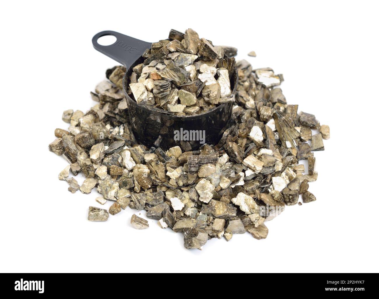 Heep Expanded Vermiculite isolated on white background Stock Photo - Alamy