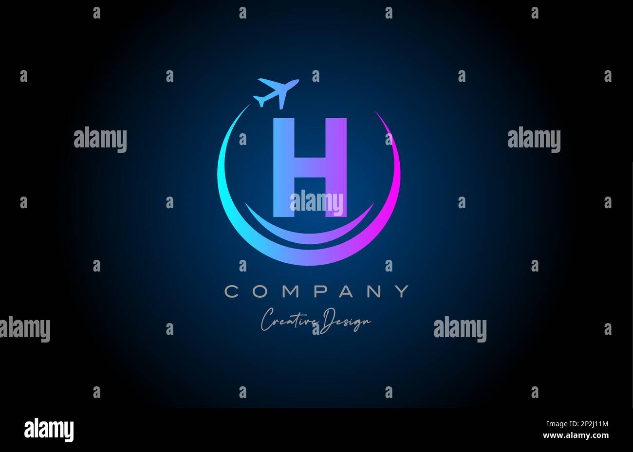 H travel logo hi-res stock photography and images - Alamy