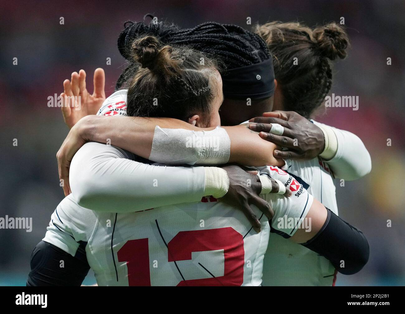 United States' Kristi Kirshe, from left to right, Cheta Emba and Nicole ...