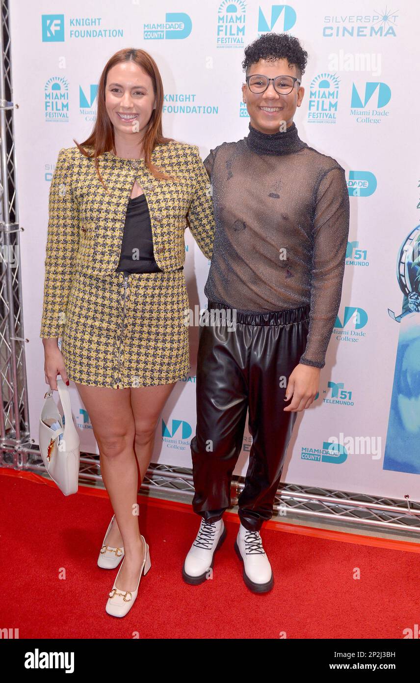 Miami, Florida, USA. 3rd Mar, 2023. Lisbet Polinario and Hansel Porras ...