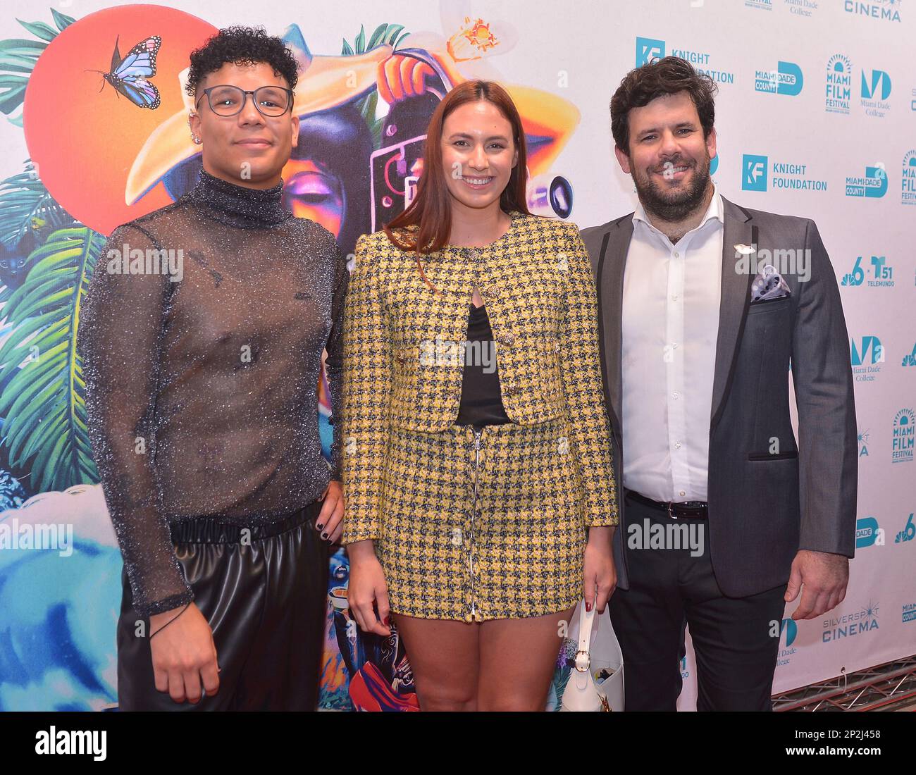 Miami, Florida, USA. 3rd Mar, 2023. (L-R) Hansel Porras Garcia, Lisbet ...