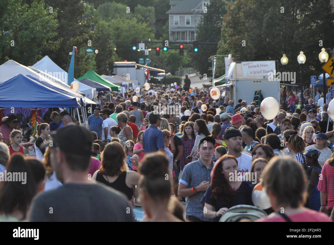 Thousands of people crowd onto Main Street in downtown North Adams for ...