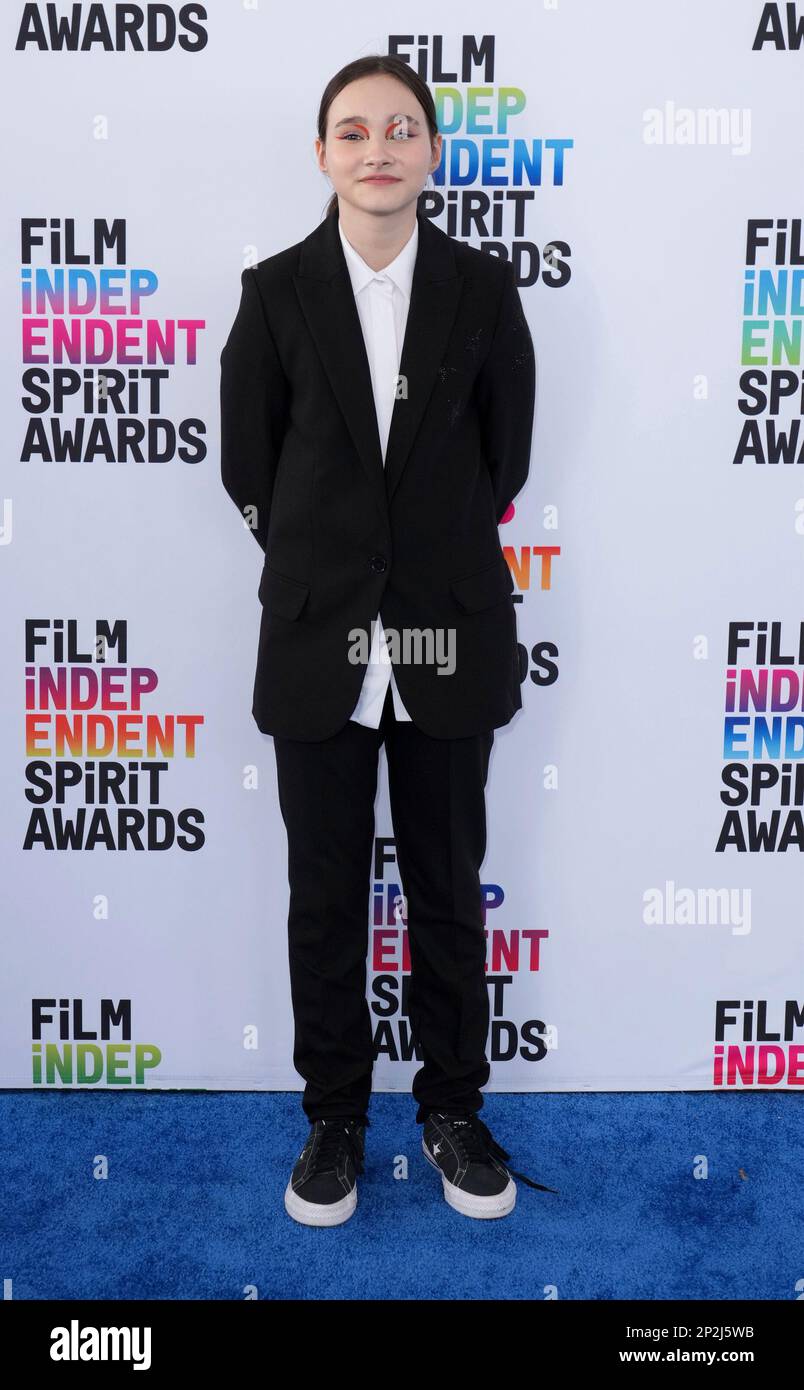Frankie Corio arrives at the Film Independent Spirit Awards on Saturday ...