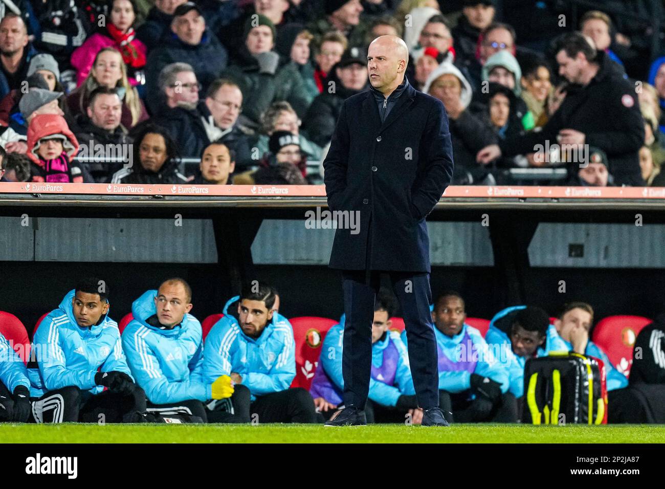 Rotterdam - Feyenoord coach Arne Slot during the match between ...