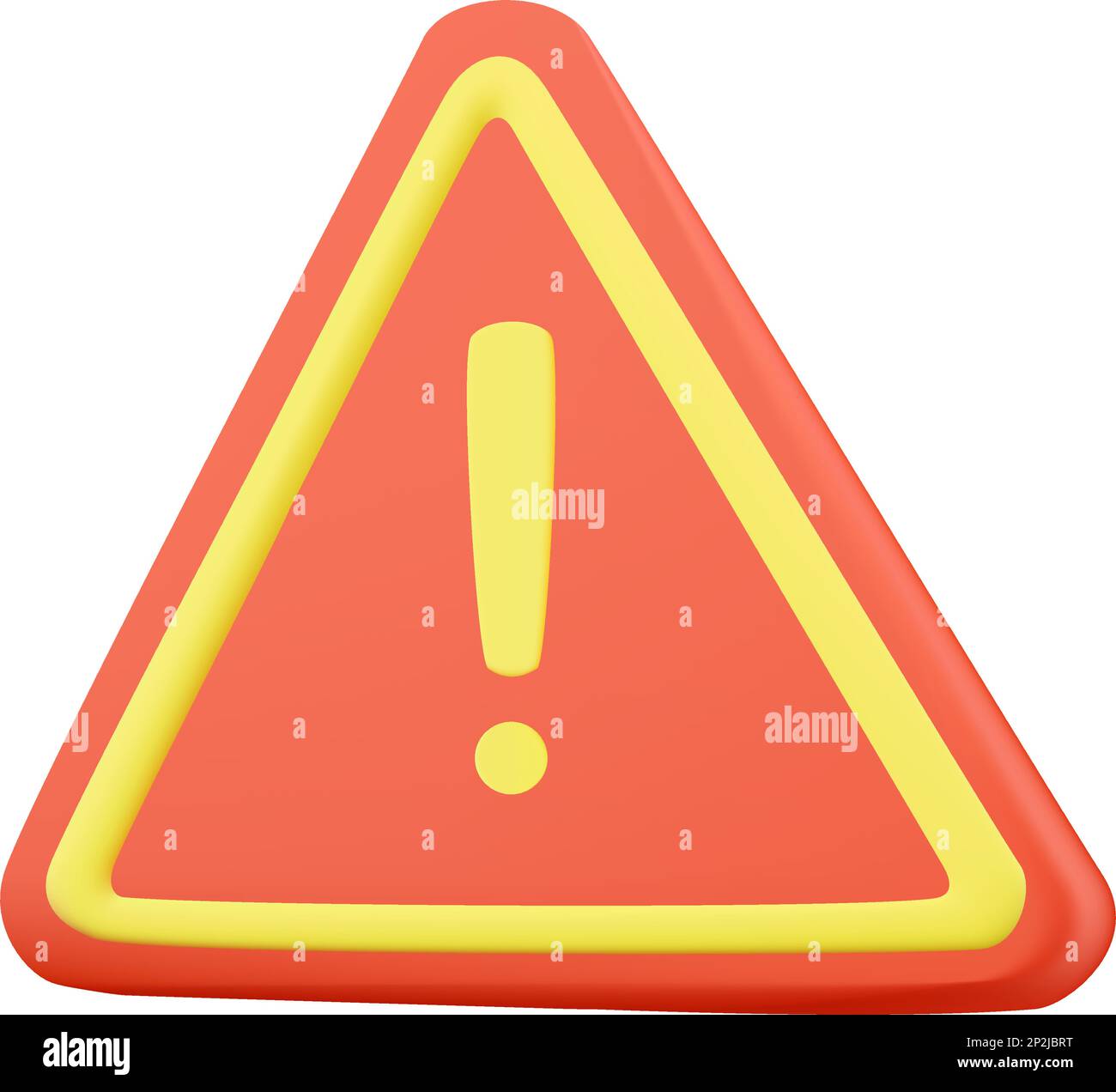 3d road sign. Harmful Symbol, Warning sign, Vector illustration Stock ...
