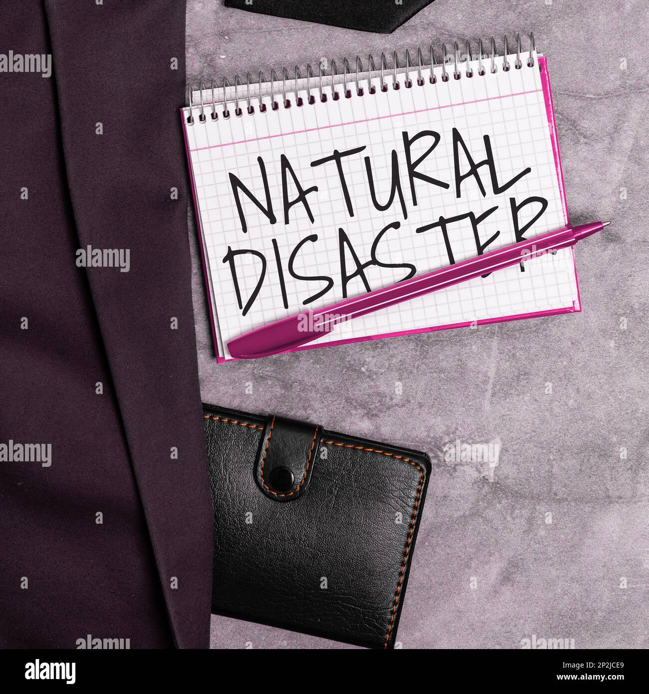 Writing displaying text Natural Disaster. Word Written on occurring in ...