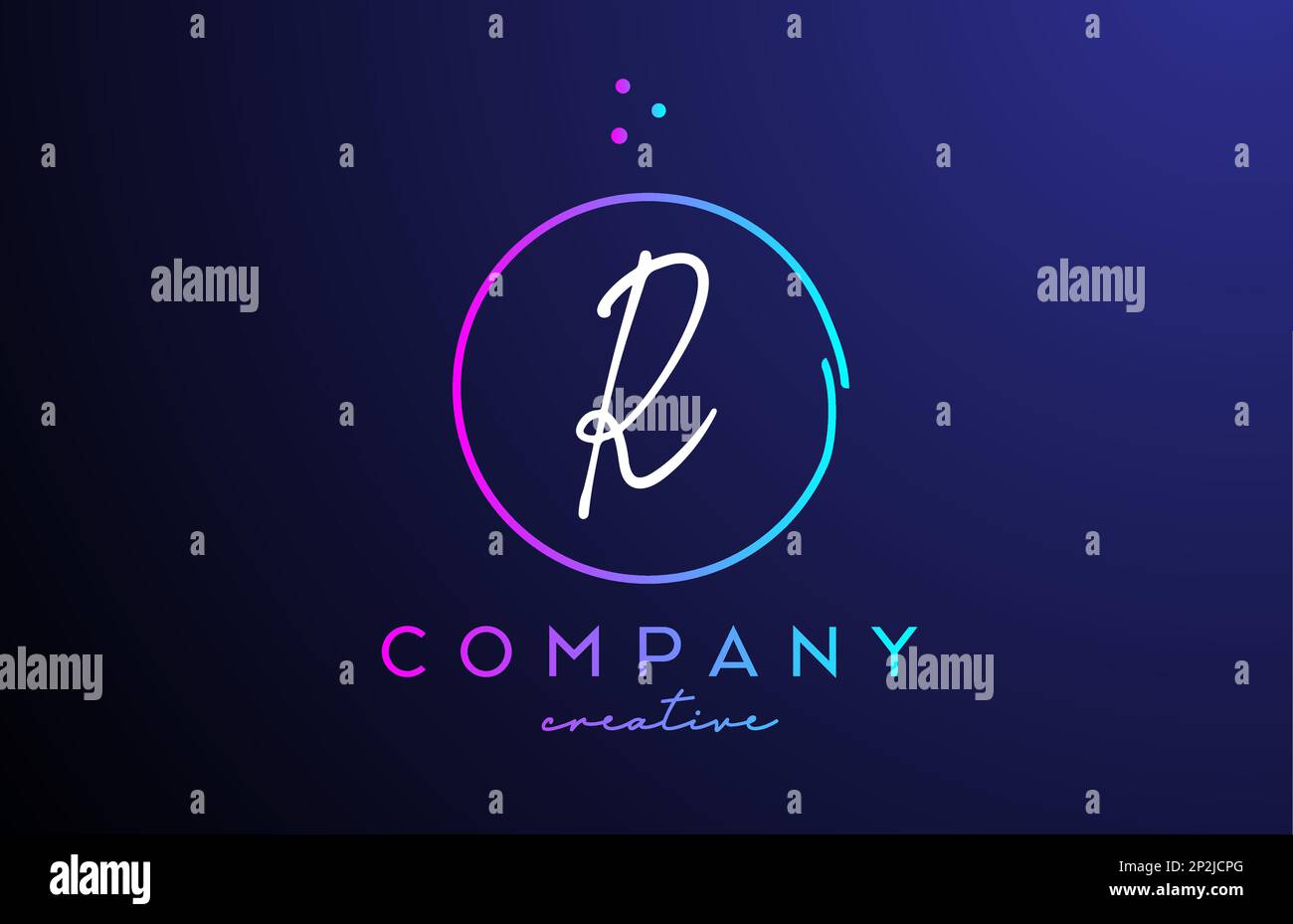 R hand written logo hi-res stock photography and images - Alamy