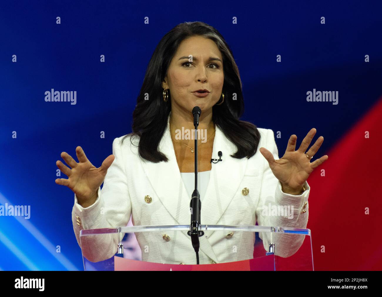 Former US Representative Tulsi Gabbard (Democrat of Hawaii), Lieutenant ...
