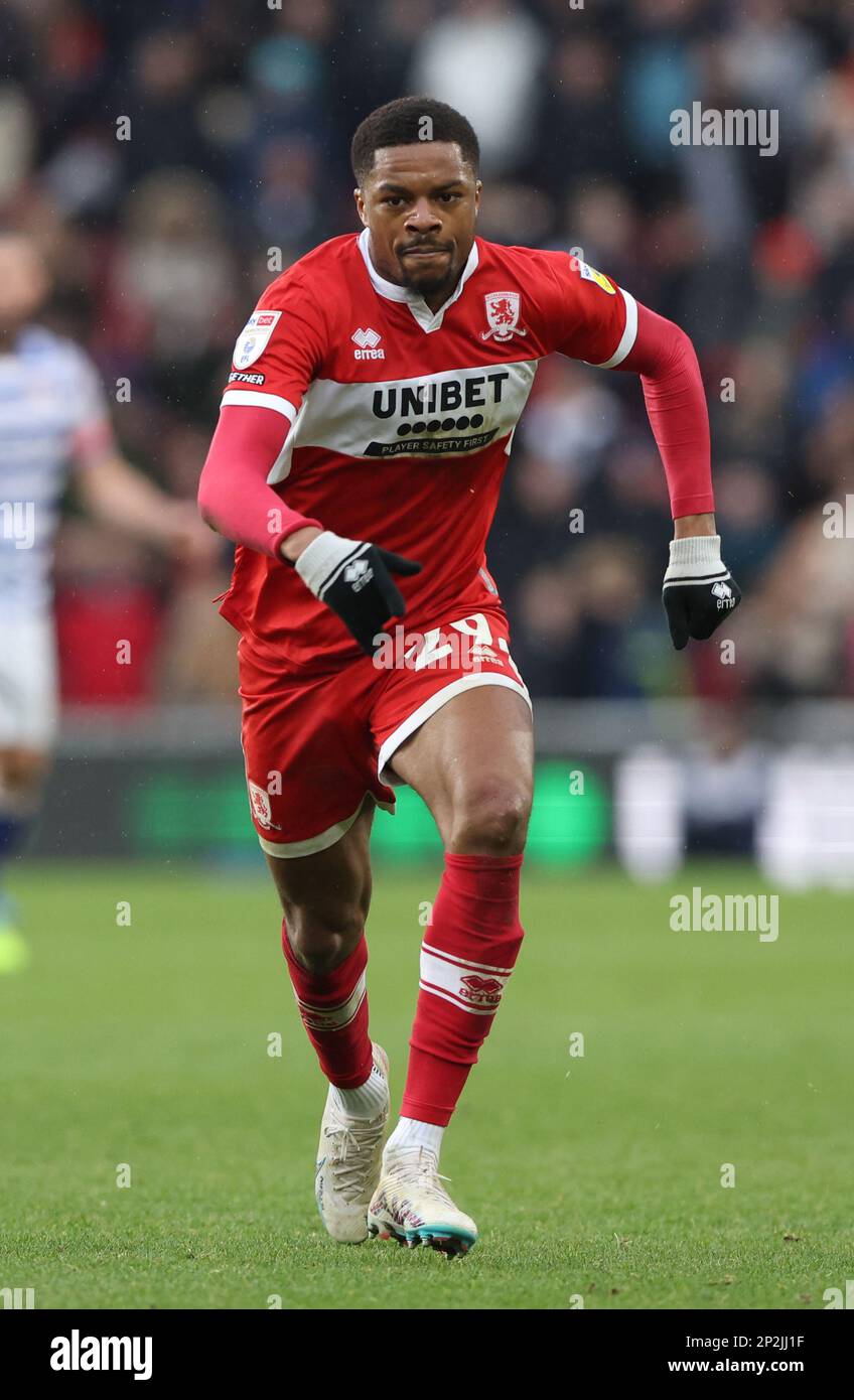 Chuba Akpom of Middlesbrough during the Sky Bet Championship match ...