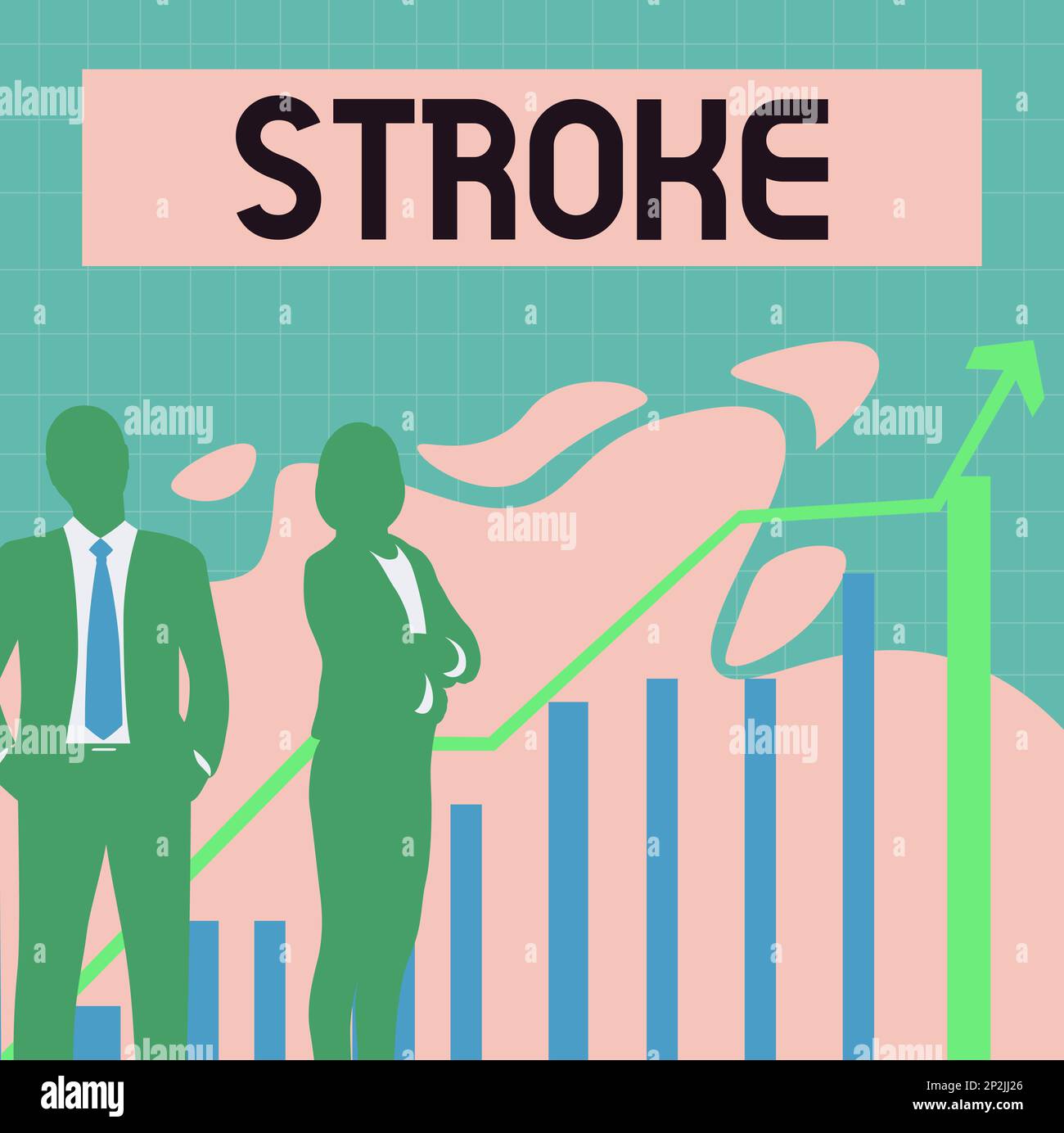 Text caption presenting Stroke. Business showcase act of hitting or ...