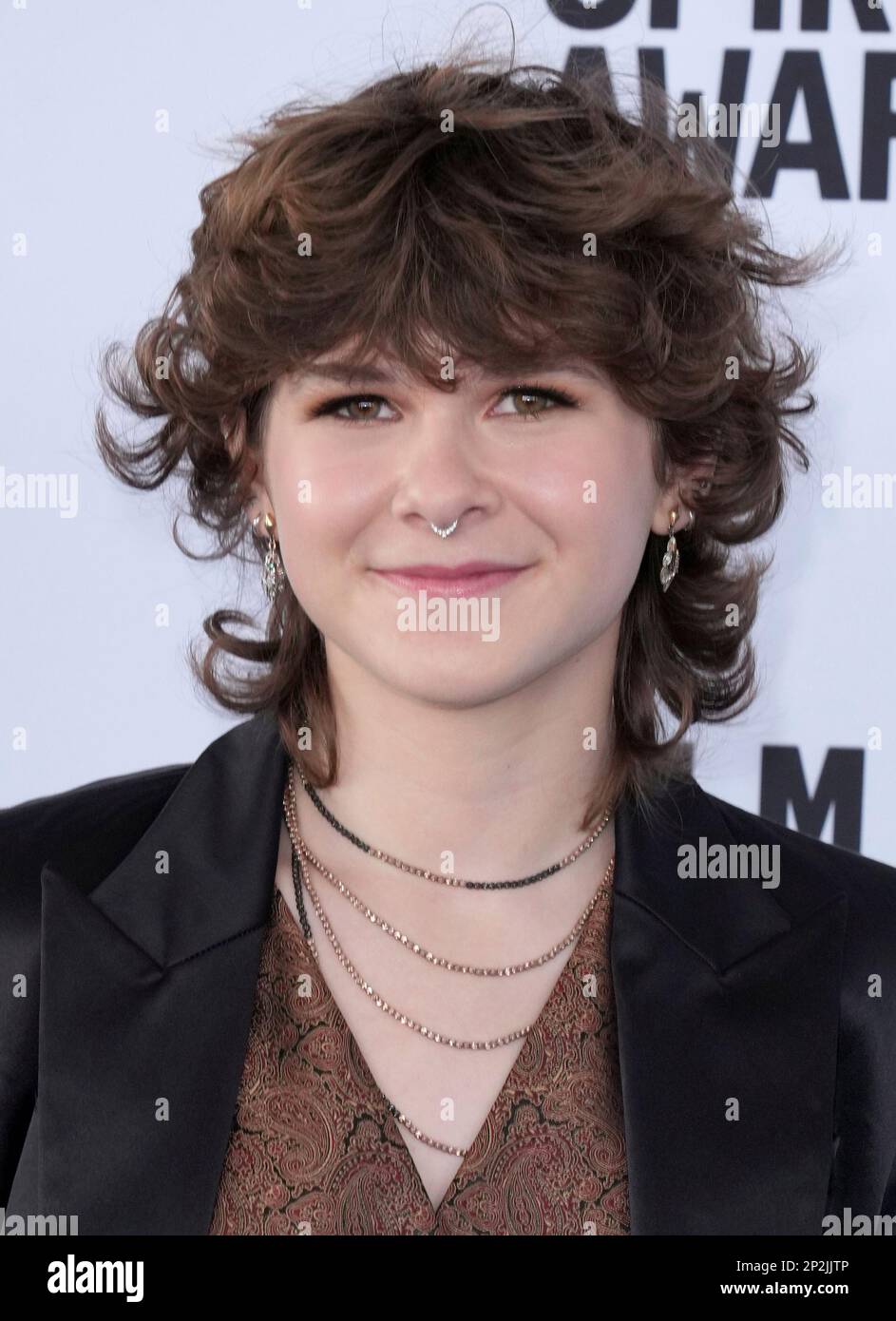 Liv McNeil arrives at the Film Independent Spirit Awards on Saturday ...