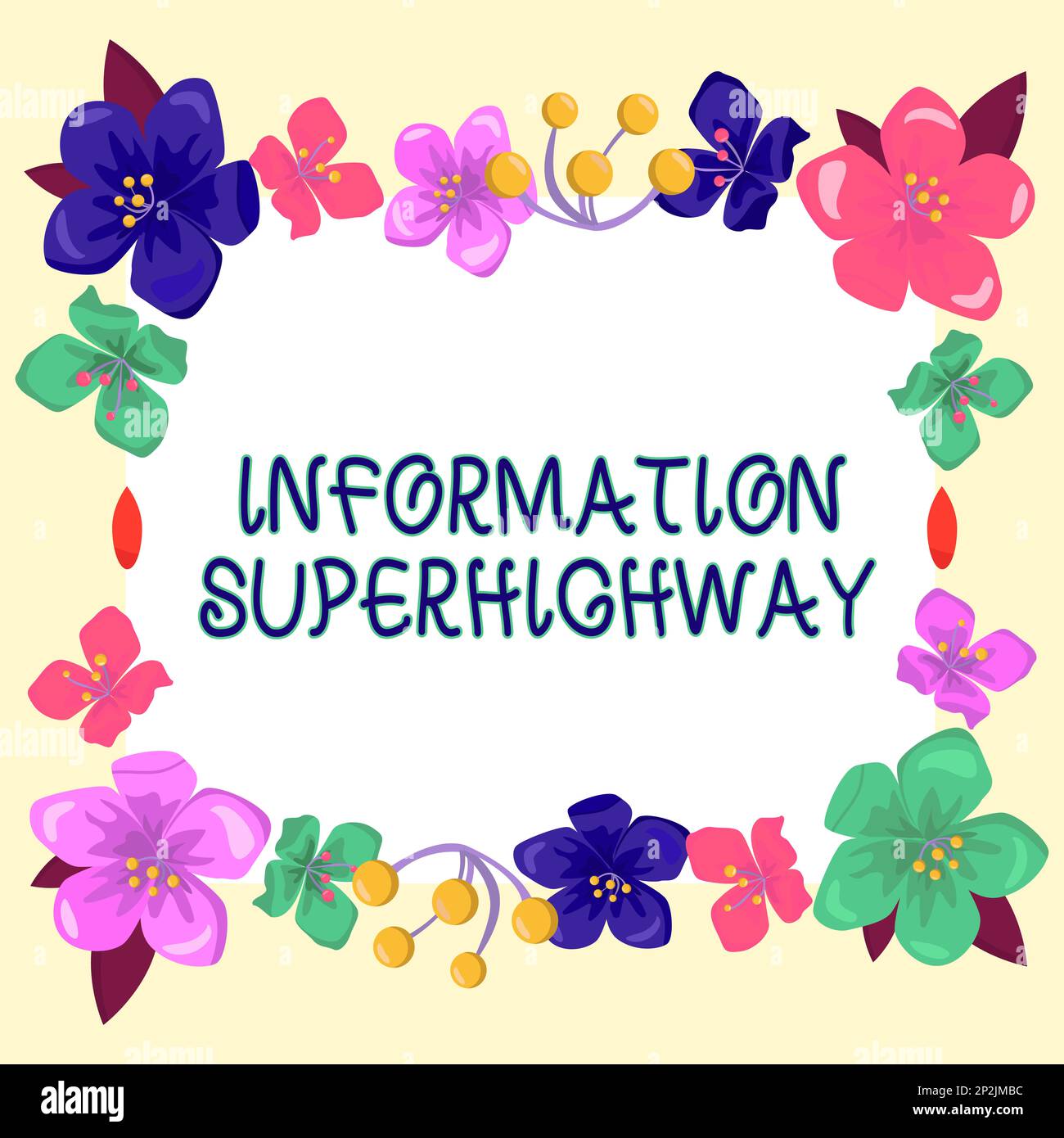 Text showing inspiration Information Superhighway. Internet Concept ...