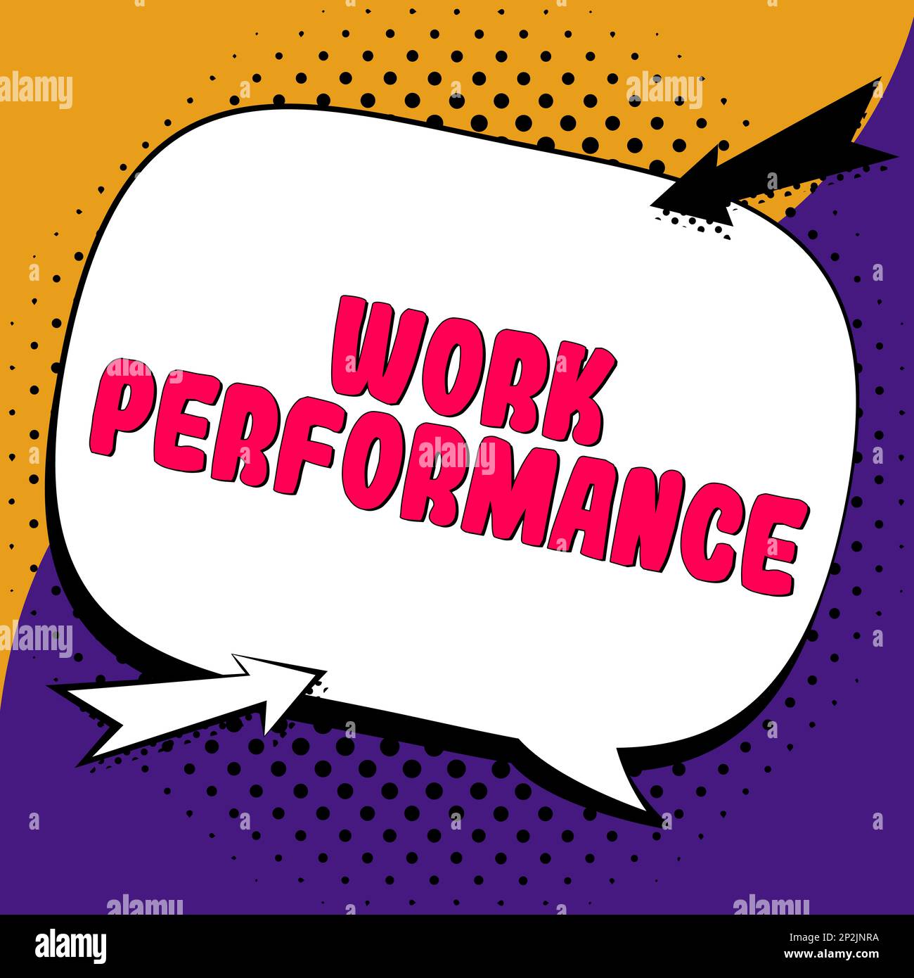 Conceptual caption Work Performance. Business idea A job that is not ...