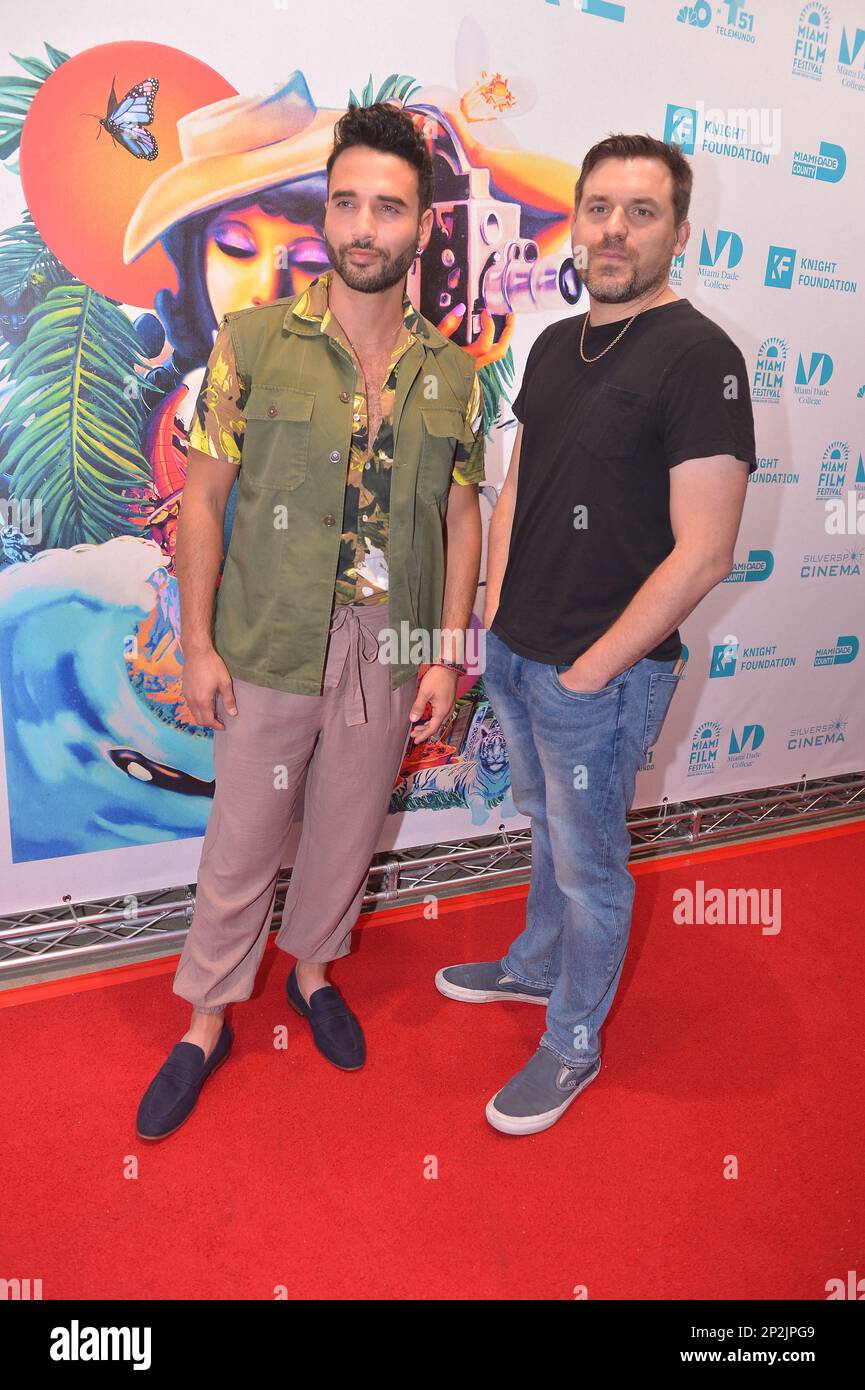 MIAMI, FLORIDA - MARCH 3: Fabian Brando Alvarez and Jon Garcia attend the 40th Annual Miami Film ...