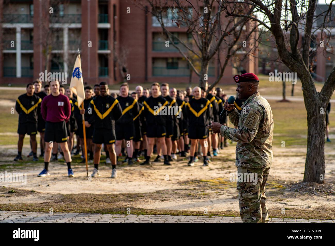 Paratroopers assigned to the 82nd Airborne Division Sustainment Brigade ...