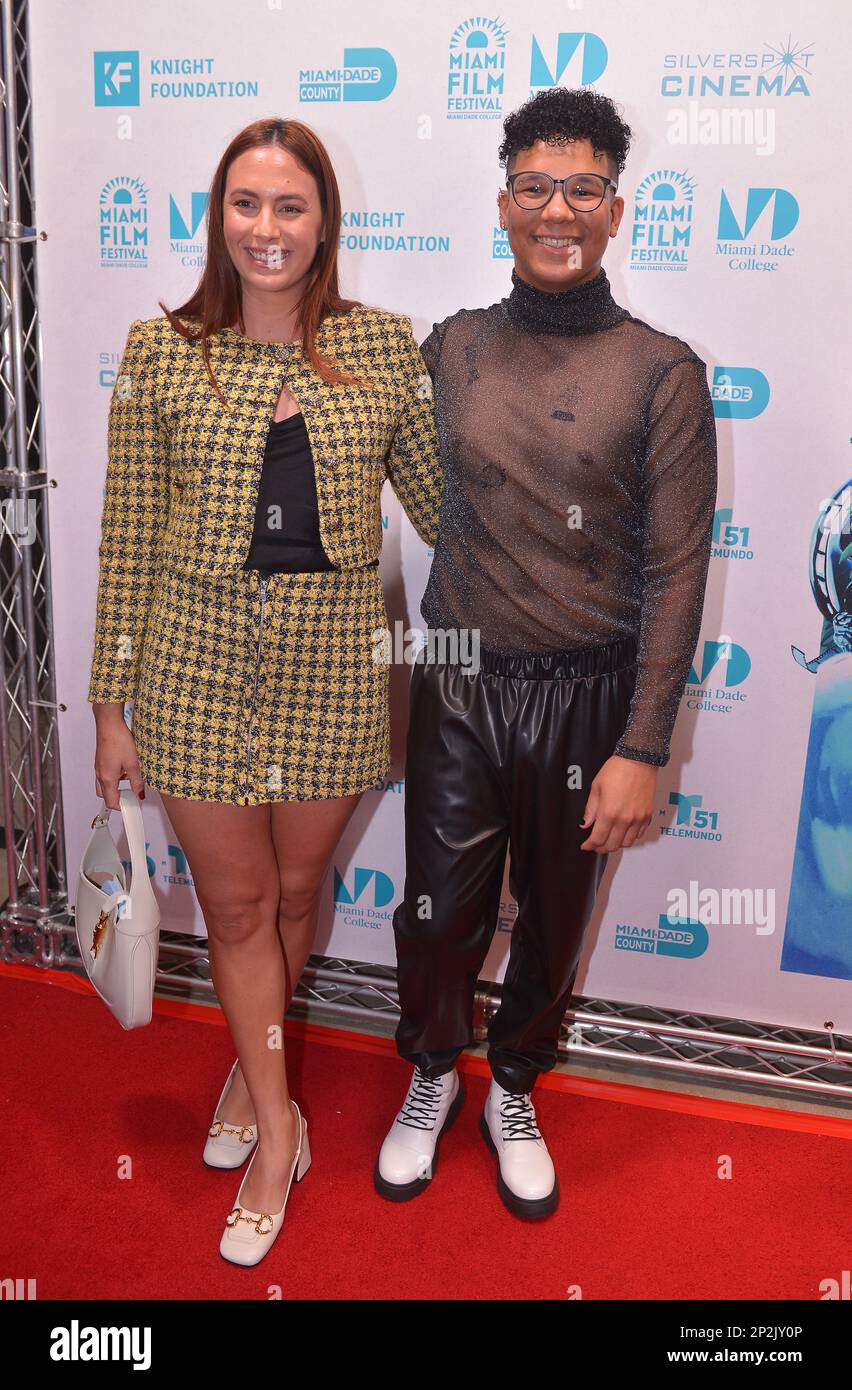 MIAMI, FLORIDA - MARCH 3: Lisbet Polinario and Hansel Porras Garcia ...