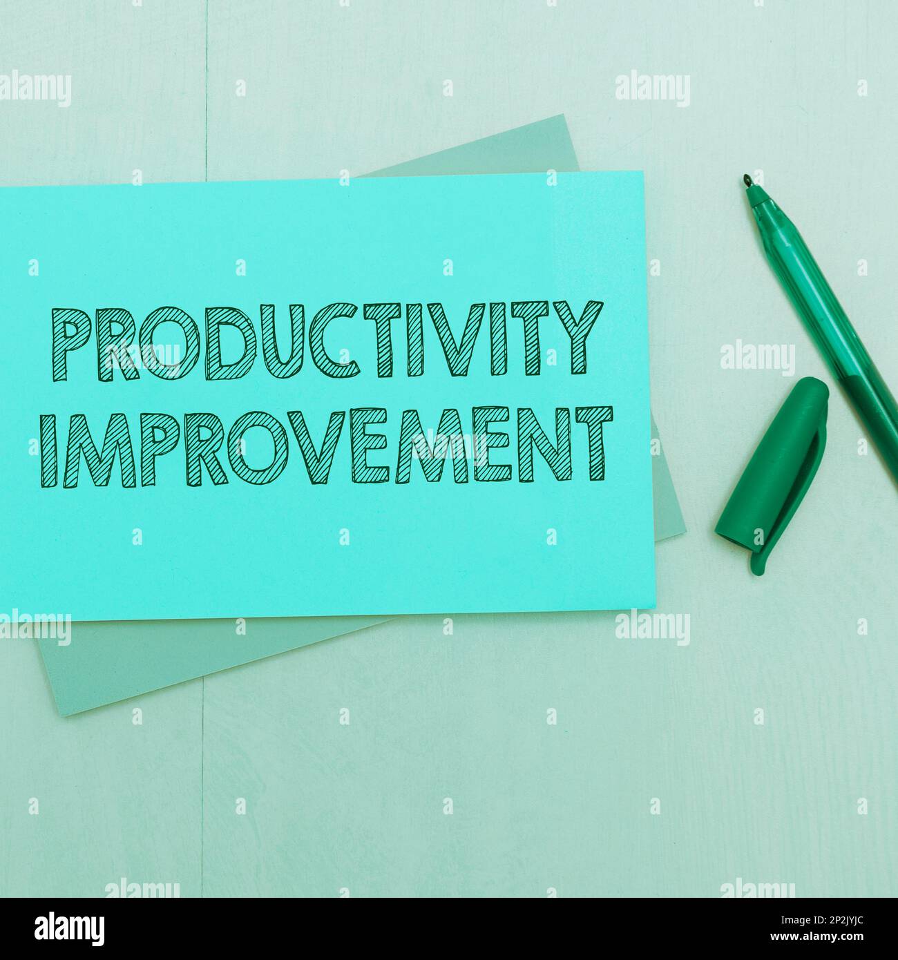 Handwriting text Productivity Improvement. Concept meaning Hacking ...