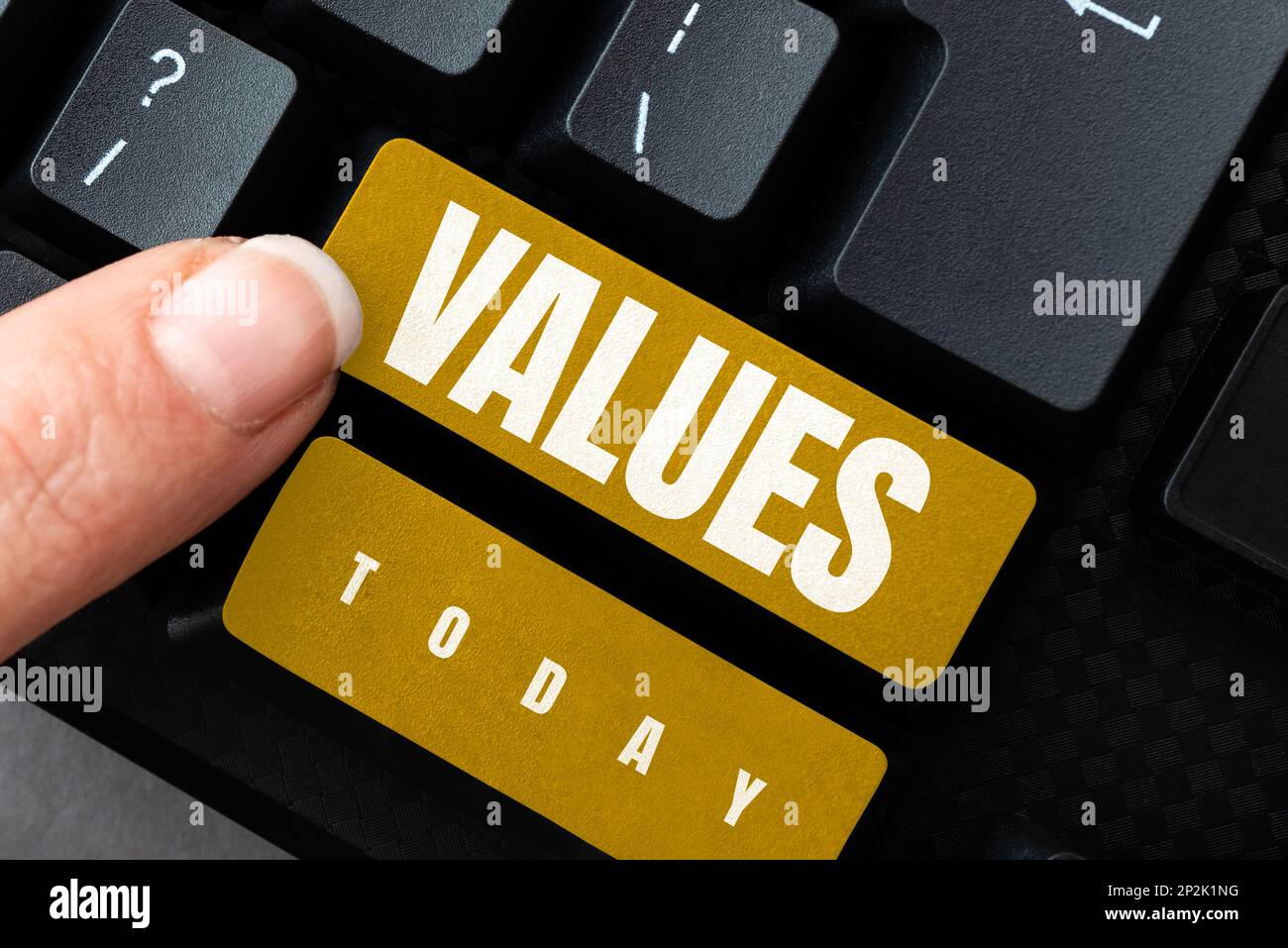 Conceptual caption Values. Word for regard that something is held ...