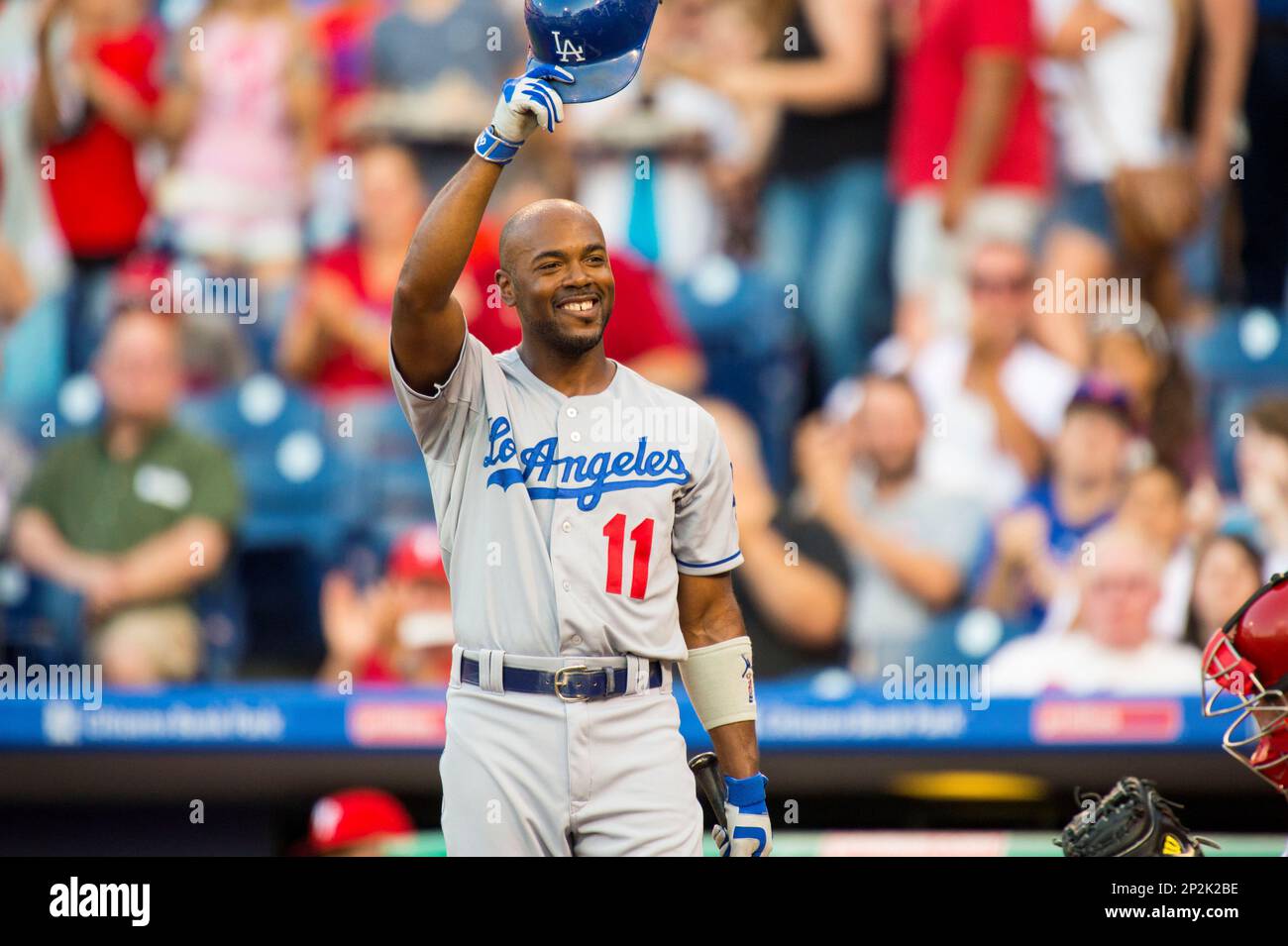 5 August 2015: Los Angeles Dodgers shortstop Jimmy Rollins (11 ...